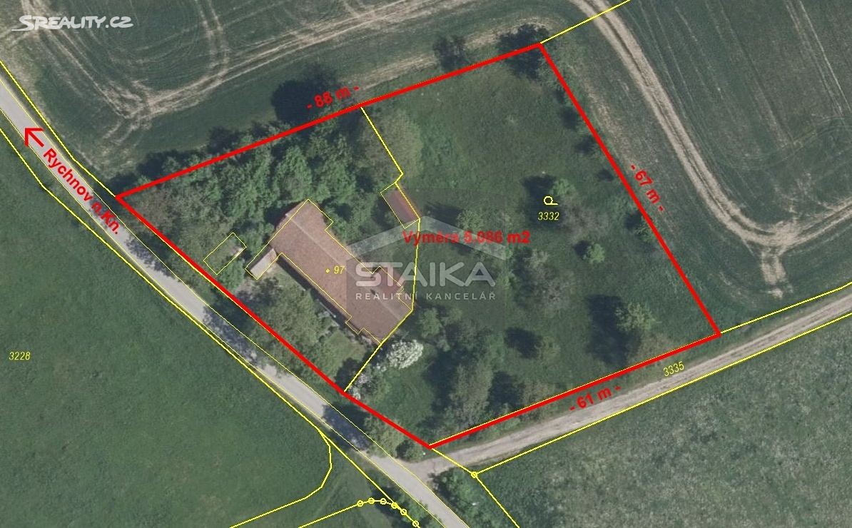 Prodej stavebního pozemku 5 083 m², Rychnov nad Kněžnou - Dlouhá Ves, okres Rychnov nad Kněžnou ...