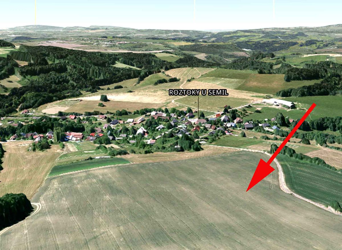 Prodej pole 2928 m², Roztoky u Semil • Sreality.cz