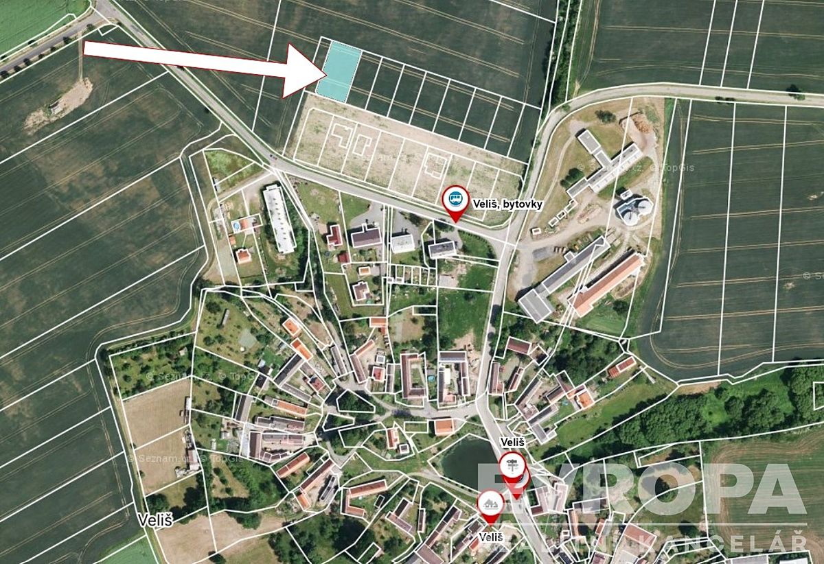 Prodej stavebního pozemku 1400 m², Veliš • Sreality.cz