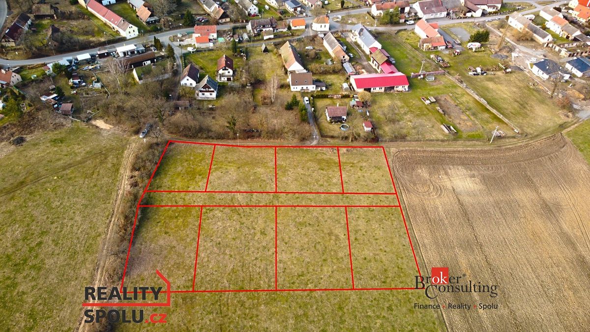 Prodej stavebního pozemku 7555 m², Zahrádka - Hůrky • Sreality.cz