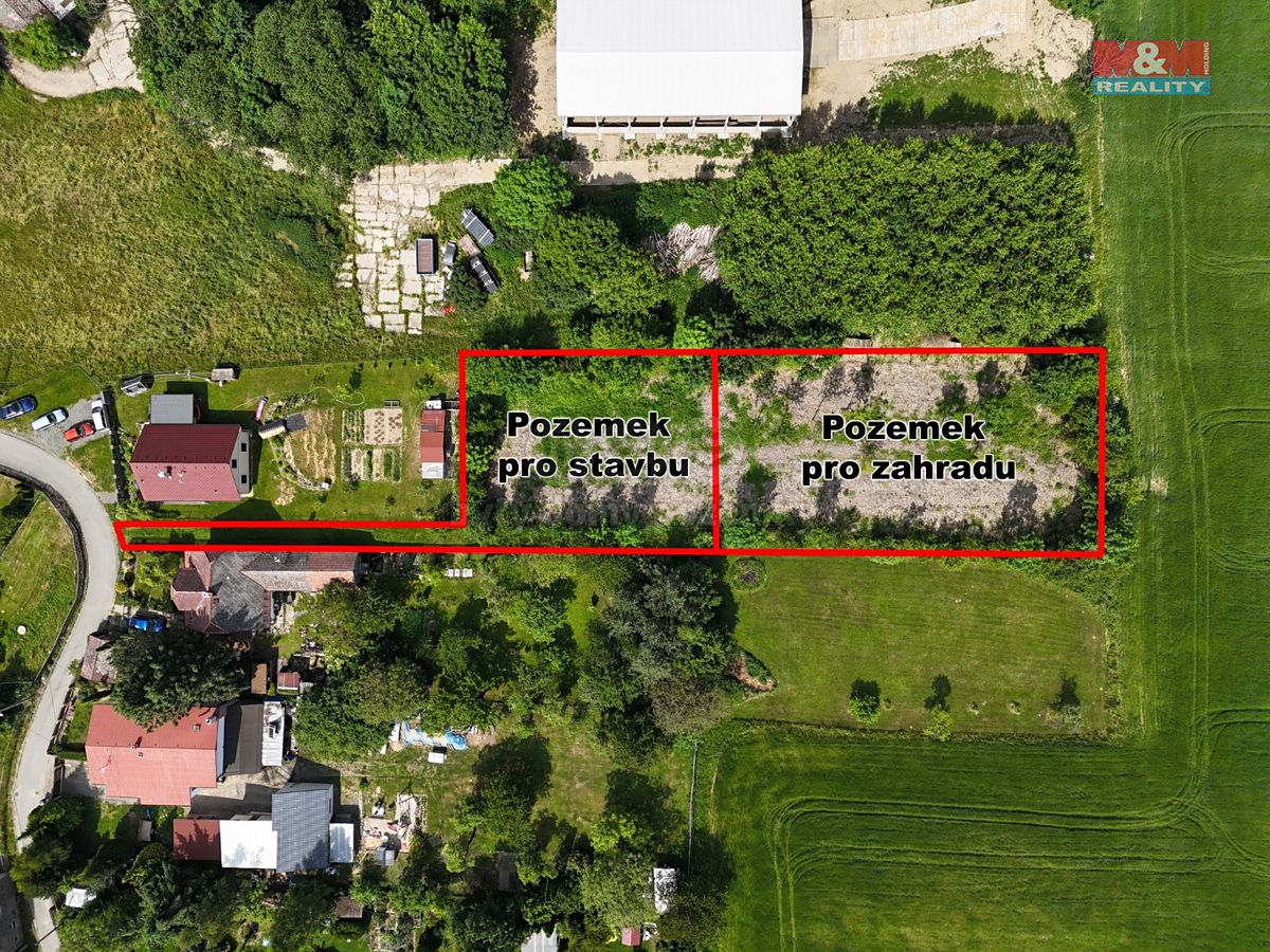 Prodej stavebního pozemku 2162 m², Kanihurská, Budišovice • Sreality.cz