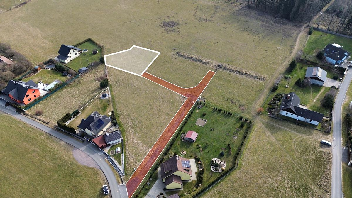 Prodej stavebního pozemku 914 m², Příbram - Orlov • Sreality.cz