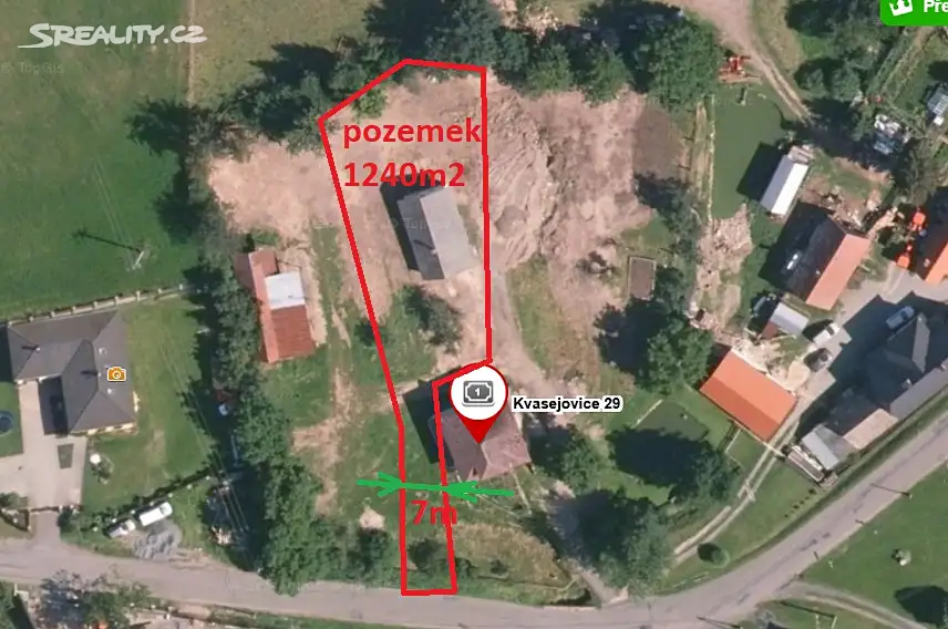 Prodej stavebního pozemku 1240 m², Sedlec-Prčice - Kvasejovice • Sreality.cz