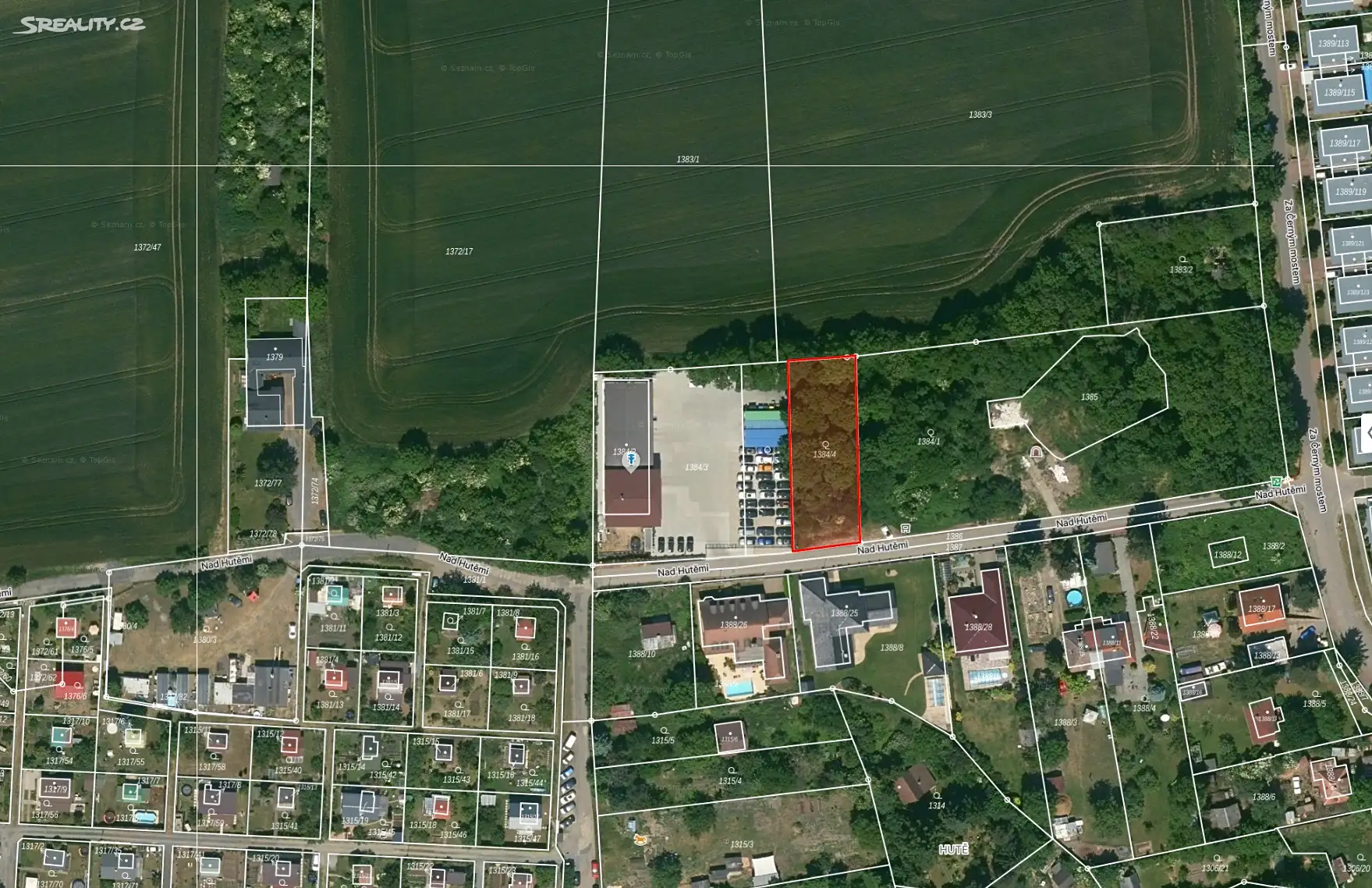 Prodej stavebního pozemku 949 m², Nad Hutěmi, Praha • Sreality.cz