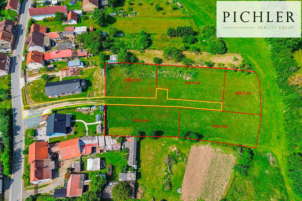 Prodej stavebního pozemku 934 m², Dnešice - Černotín • Sreality.cz