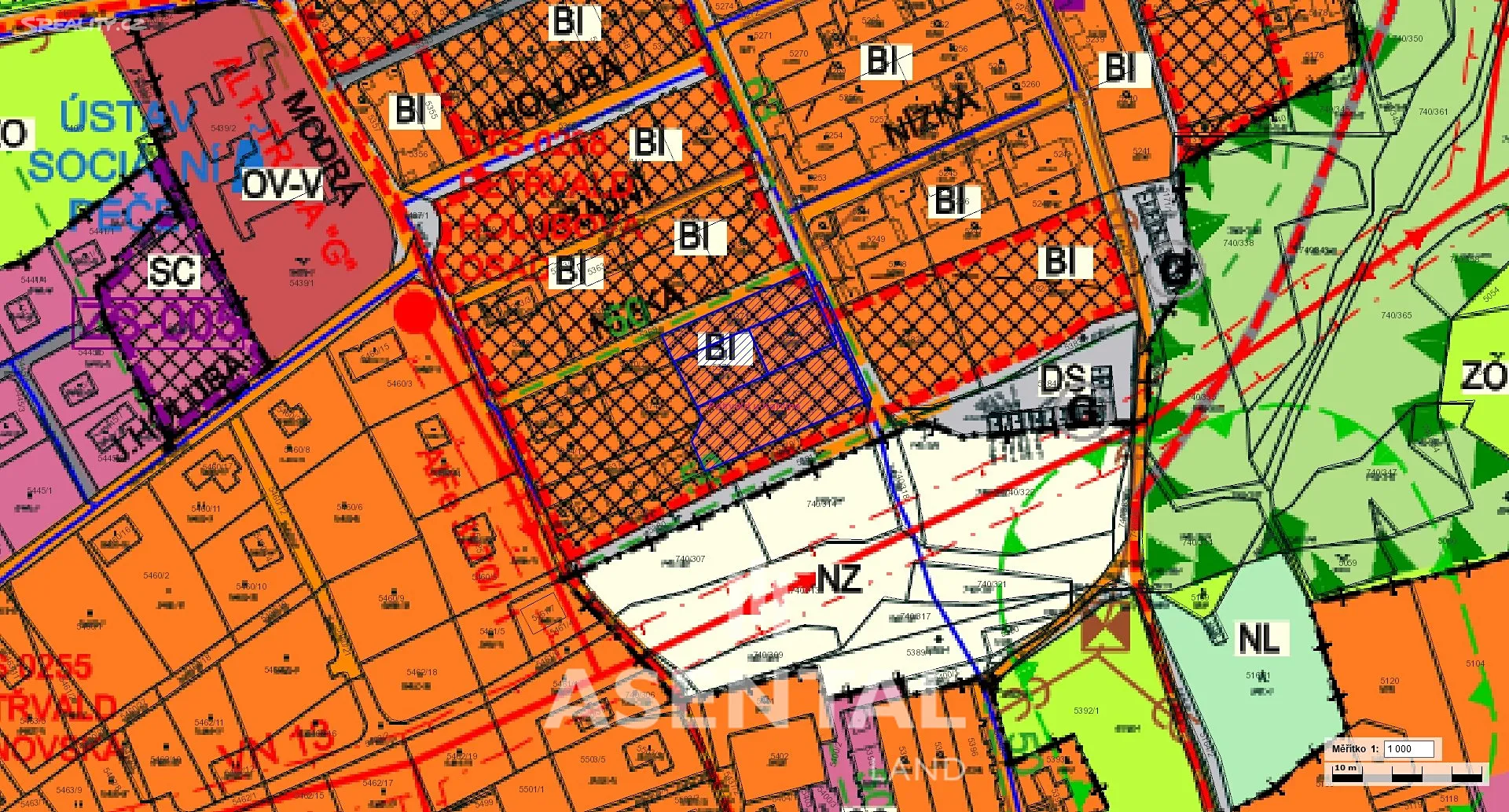 Prodej stavebního pozemku 2731 m², Josefa Holuba, Petřvald • Sreality.cz