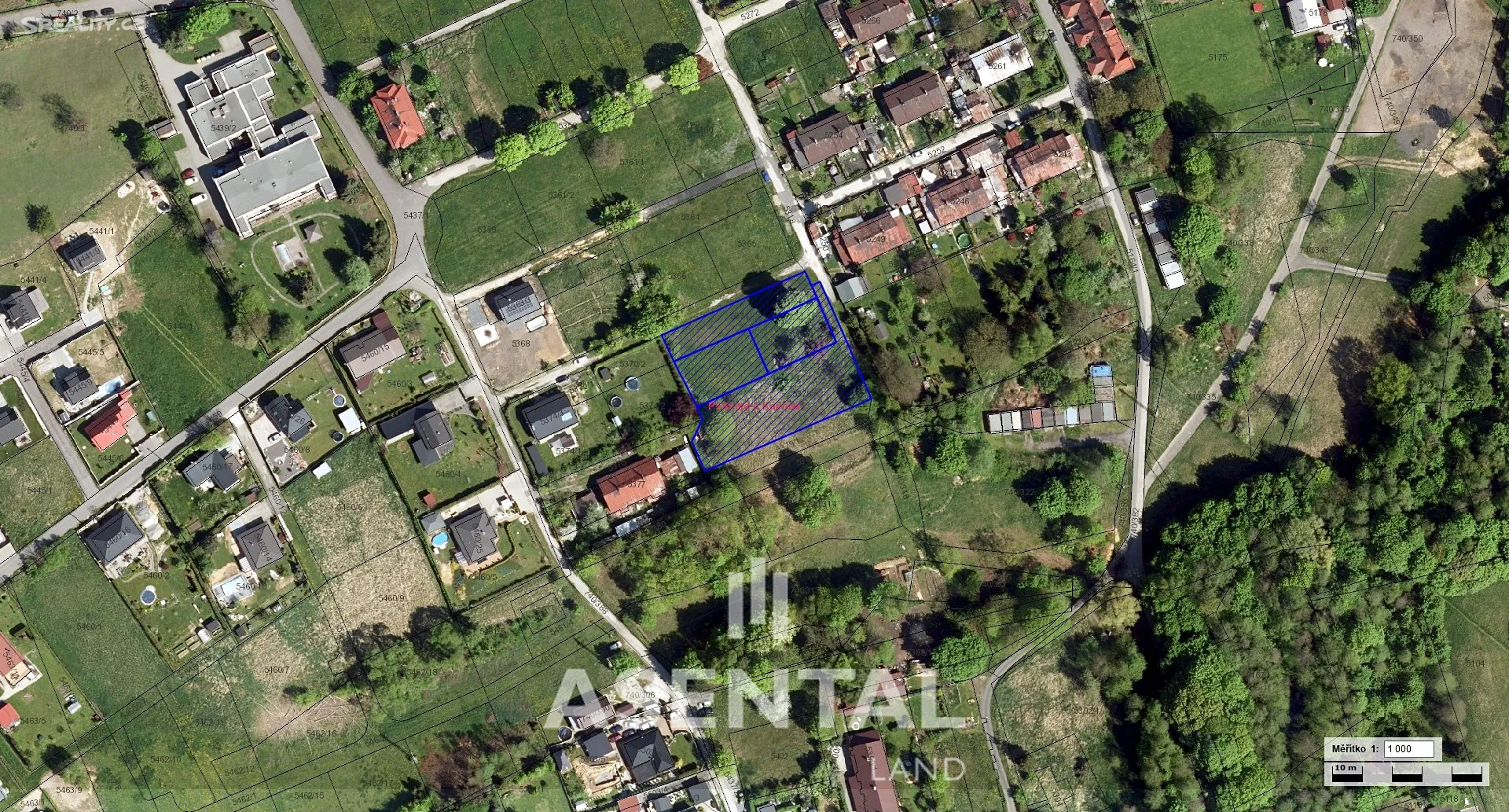 Prodej stavebního pozemku 2731 m², Josefa Holuba, Petřvald • Sreality.cz