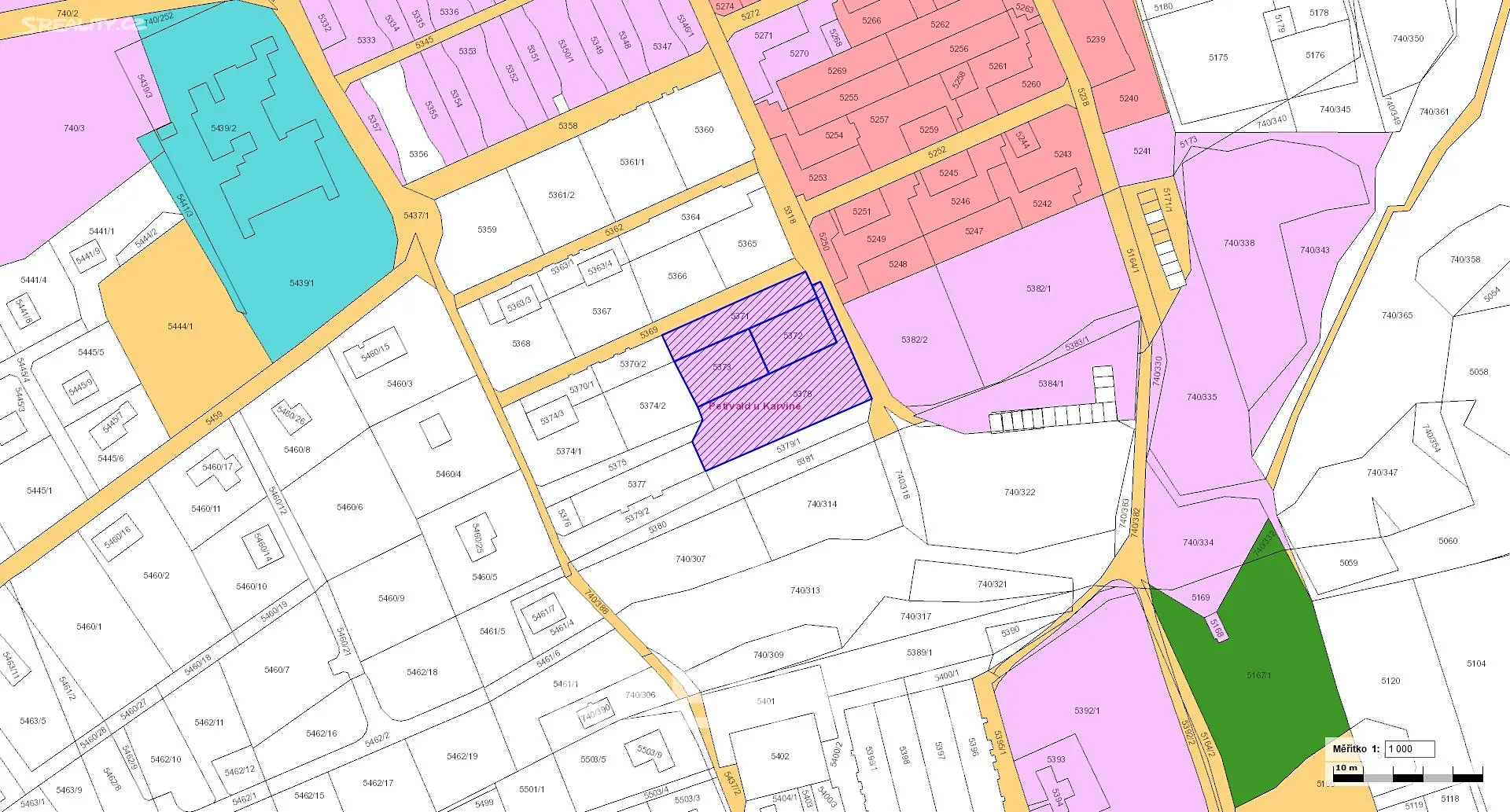 Prodej stavebního pozemku 2731 m², Josefa Holuba, Petřvald • Sreality.cz