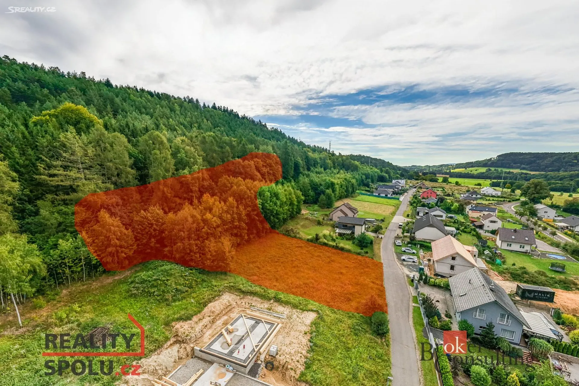 Prodej stavebního pozemku 1624 m², Pelíkovická, Hodkovice nad Mohelkou • Sreality.cz