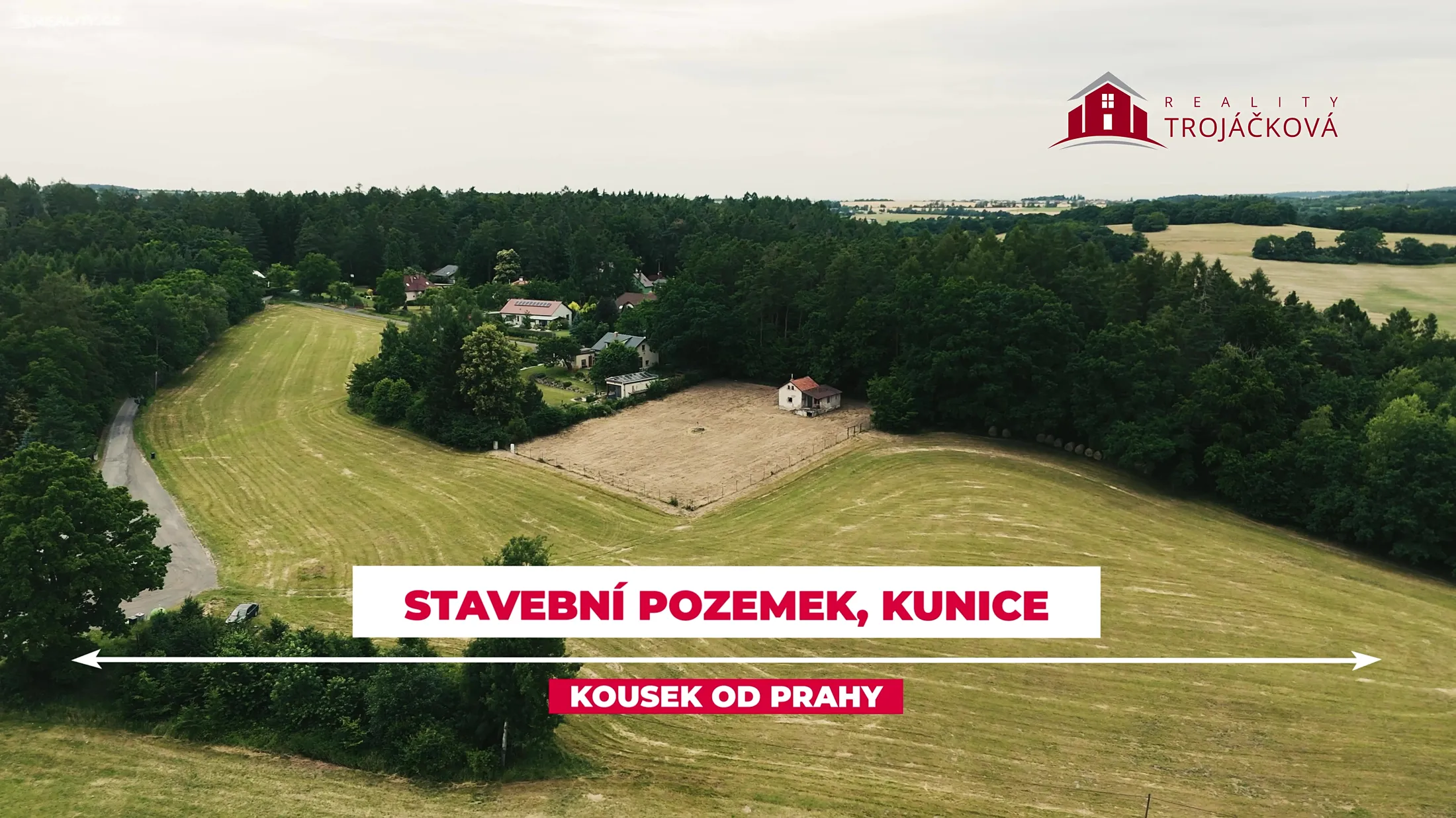 Prodej stavebního pozemku 2203 m², Kunice • Sreality.cz