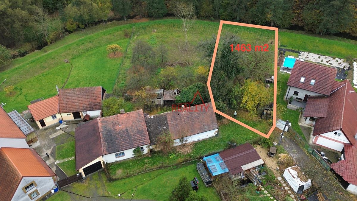 Prodej stavebního pozemku 1463 m², Potoční, Tábor - Zárybničná Lhota ...
