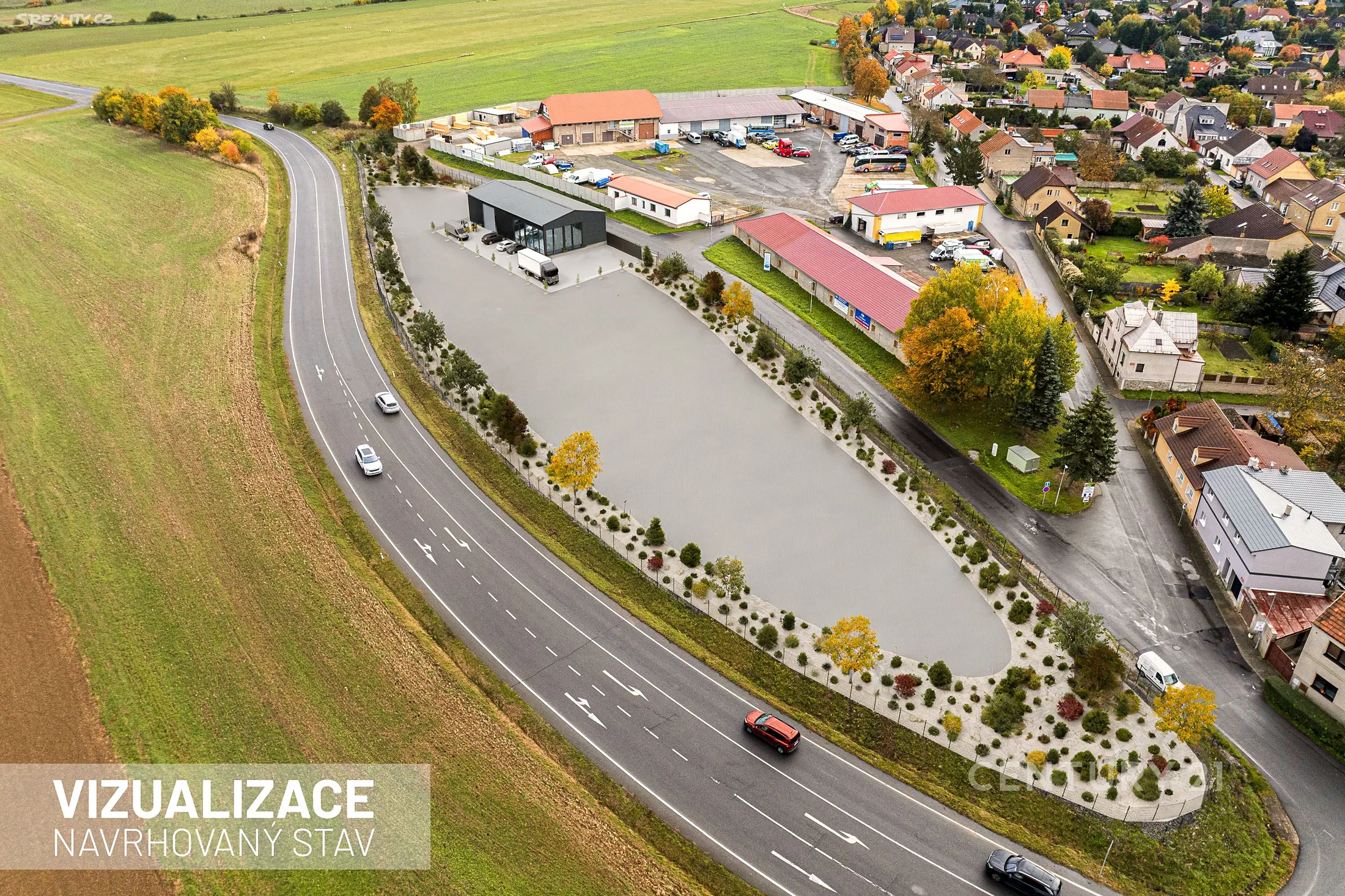 Prodej komerčního pozemku 7051 m², Kladenská, Velká Dobrá • Sreality.cz