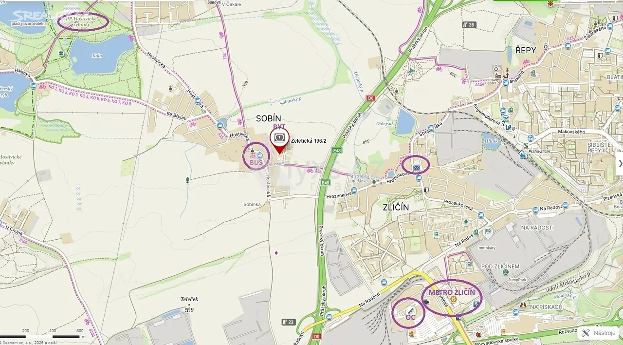 Pronájem garážového stání 12 m², Želetická, Praha - Sobín • Sreality.cz