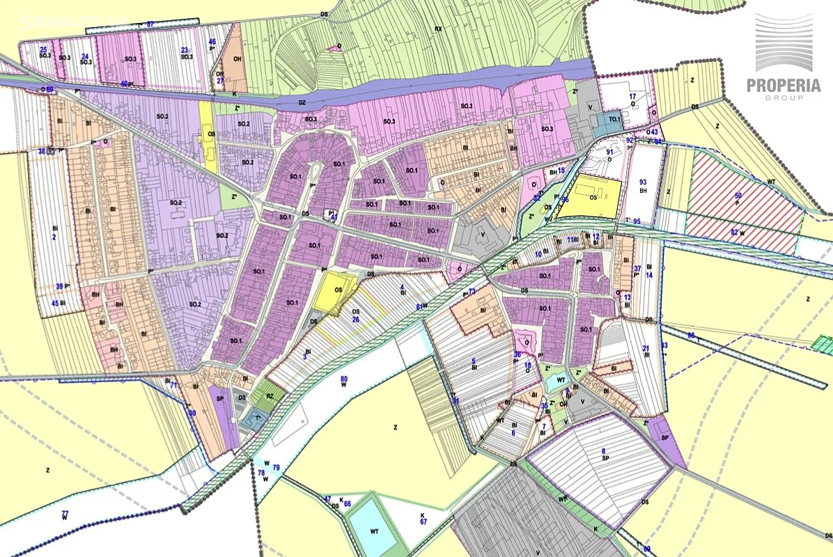 Prodej stavebního pozemku 6153 m², Újezd u Brna • Sreality.cz
