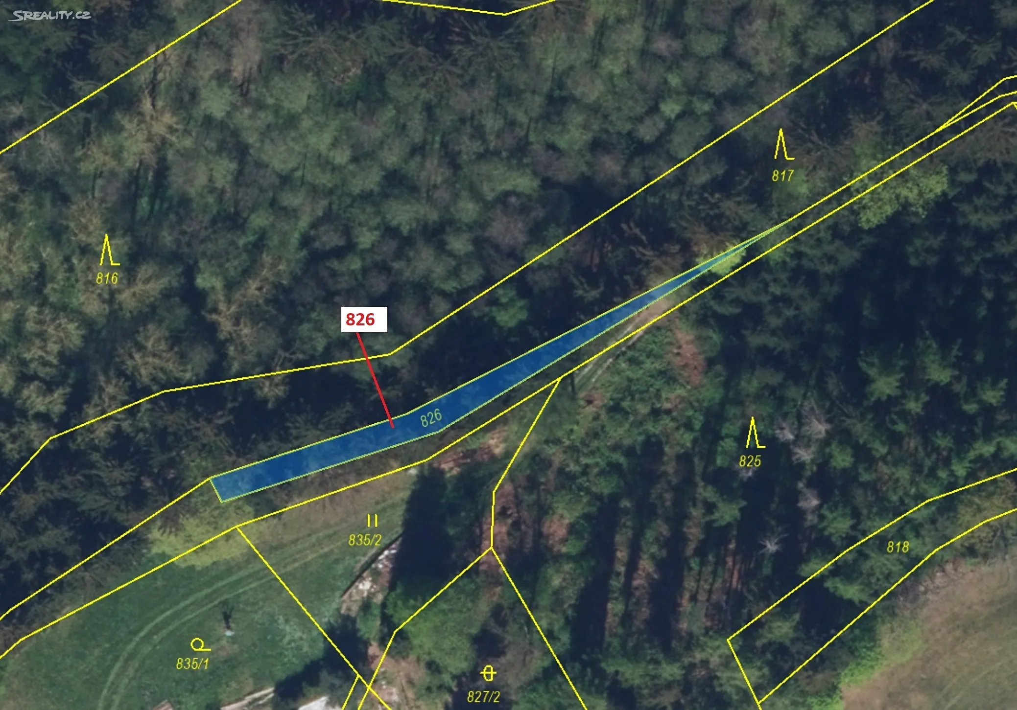 Dražba lesa 248 m², Ohnišov • Sreality.cz