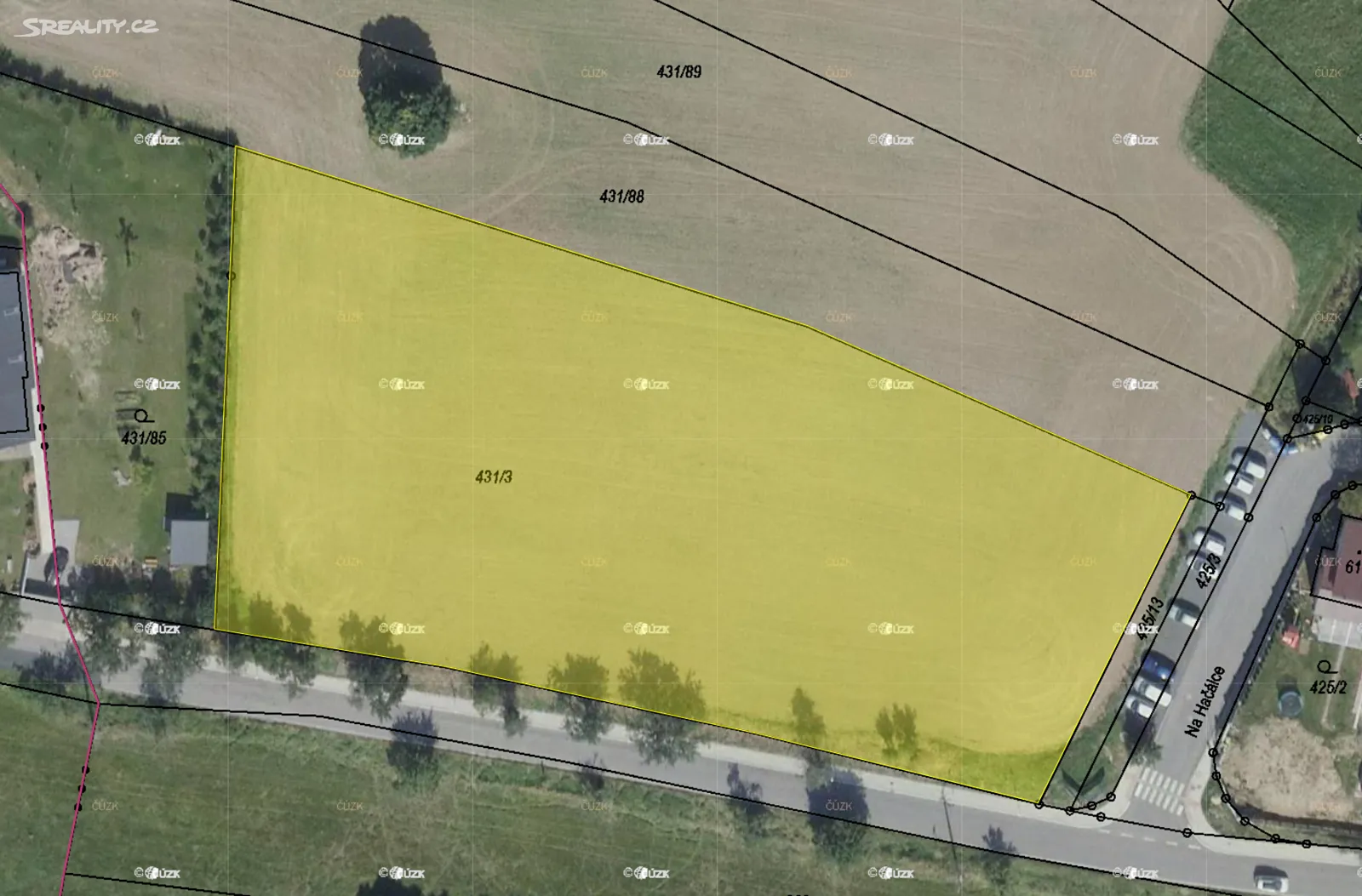 Prodej pole 6408 m², Tehov • Sreality.cz