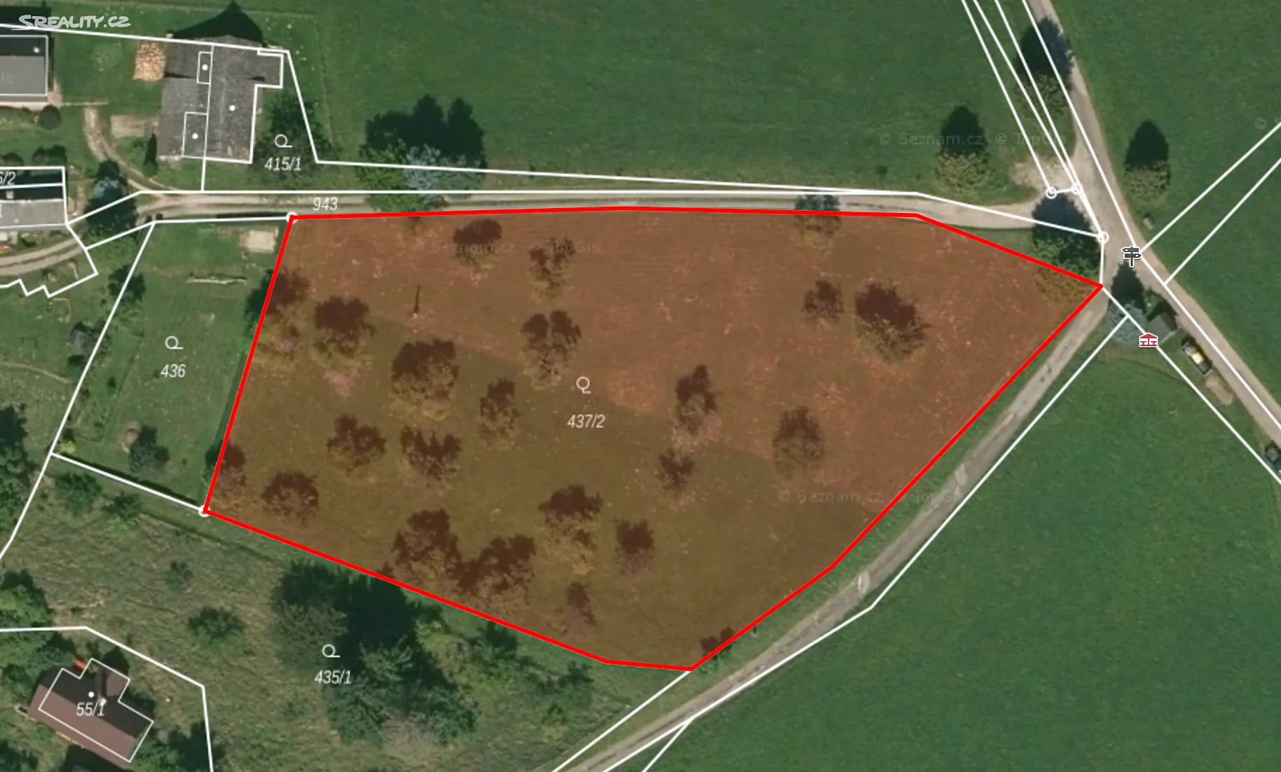 Prodej stavebního pozemku 5276 m², Šárovcova Lhota - Libín • Sreality.cz