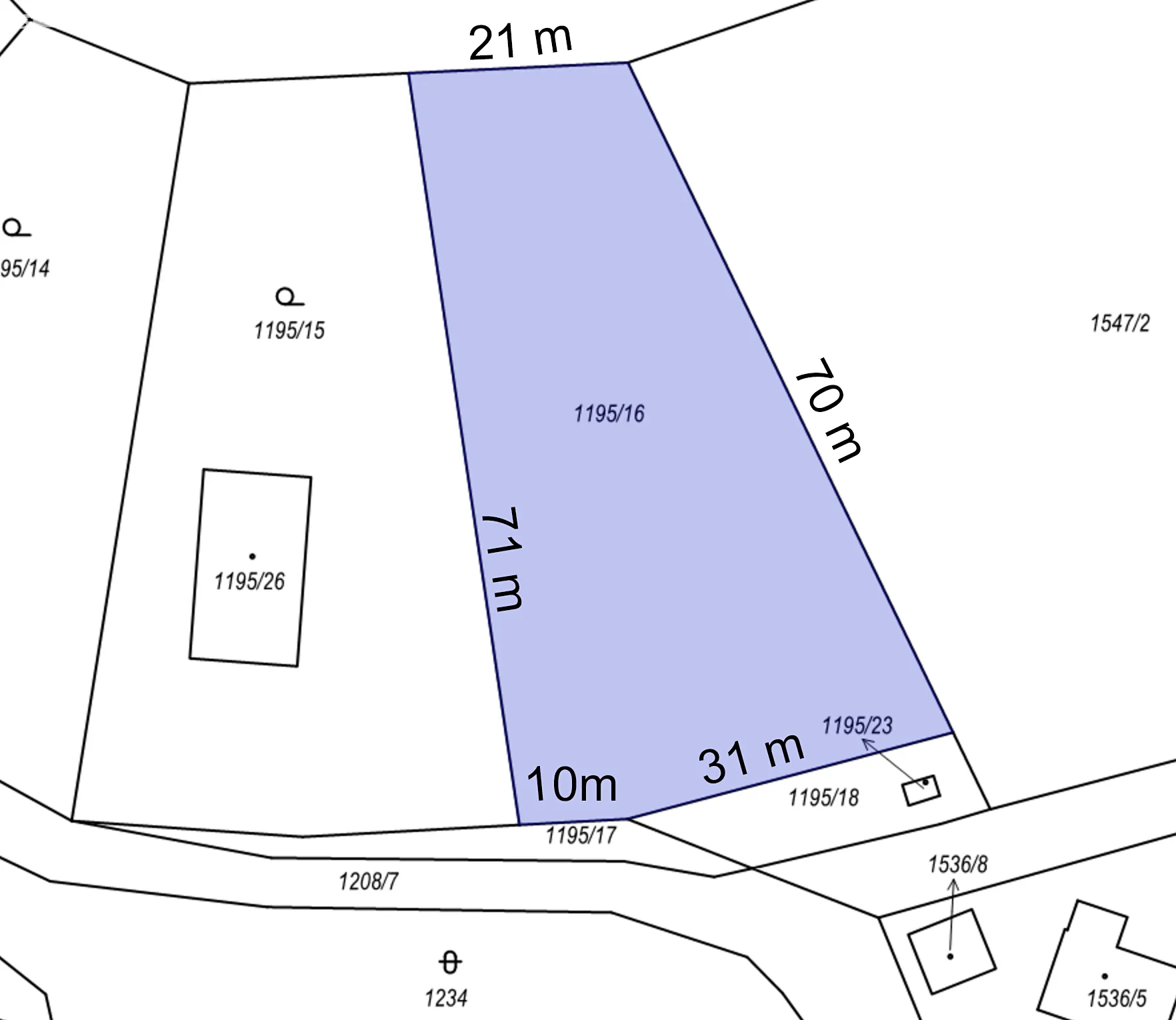 Prodej stavebního pozemku 2172 m², Křešínská, Jince • Sreality.cz