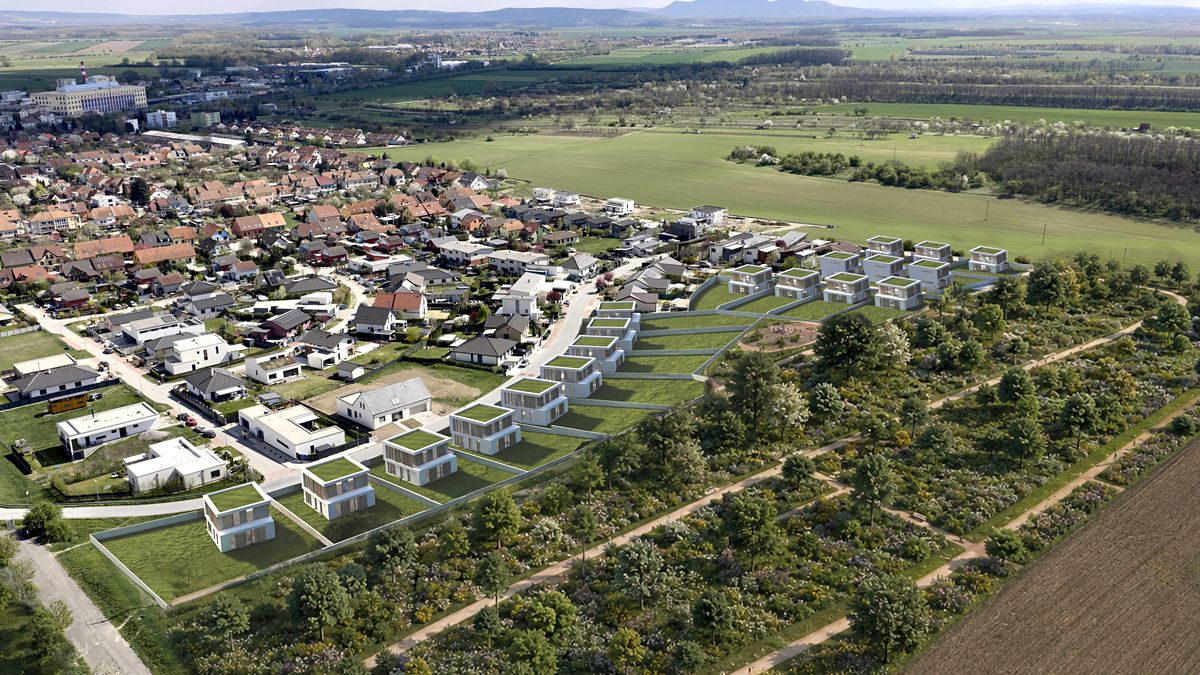 Prodej stavebního pozemku 896 m², Pod Střediskem, Hrušovany u Brna ...