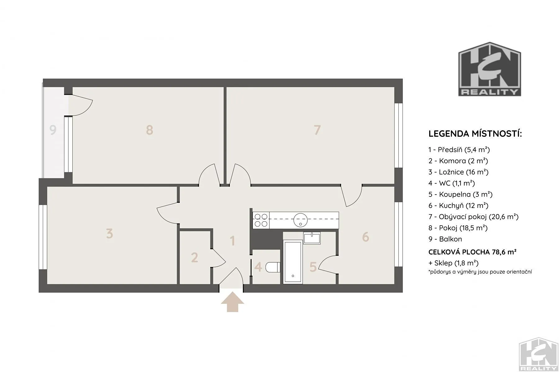 Prodej bytu 3+1 75 m², Sadová, Jablonec nad Nisou • Sreality.cz